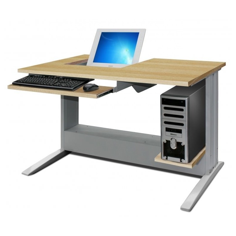 Poste de travail informatique, bureau informatique scolaire, mobilier ...