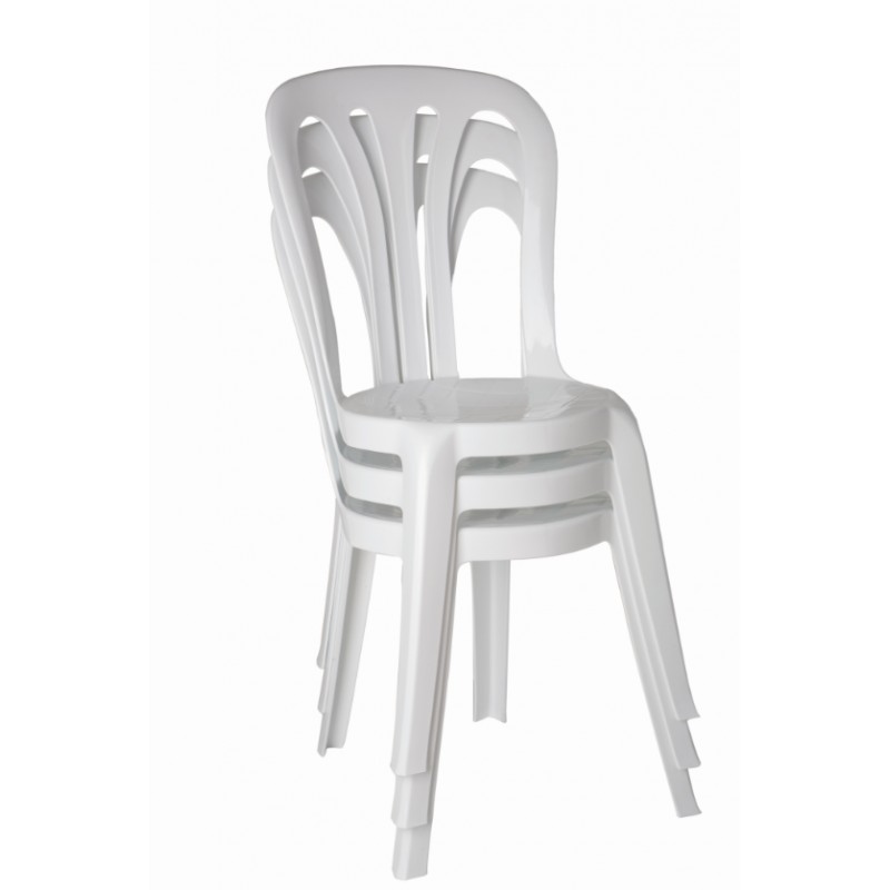 Chaise de collectivité empilable, chaise empilable en plastique blanc ... Chaise de collectivité empilable, chaise empilable en plastique blanc ...