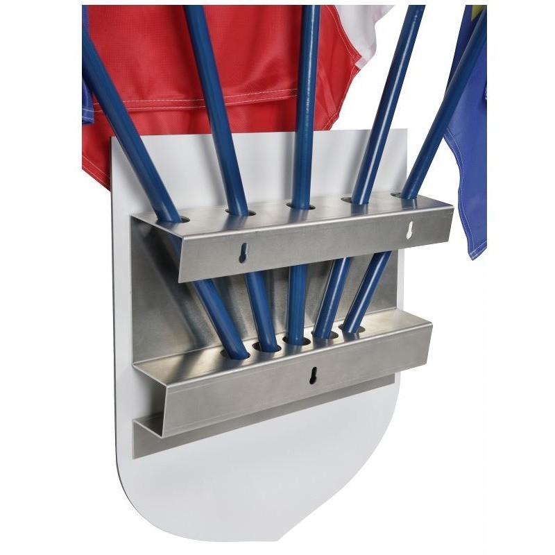 Le porte-drapeaux selon la Loi Peillon. Drapeau tricolore + "RF ...