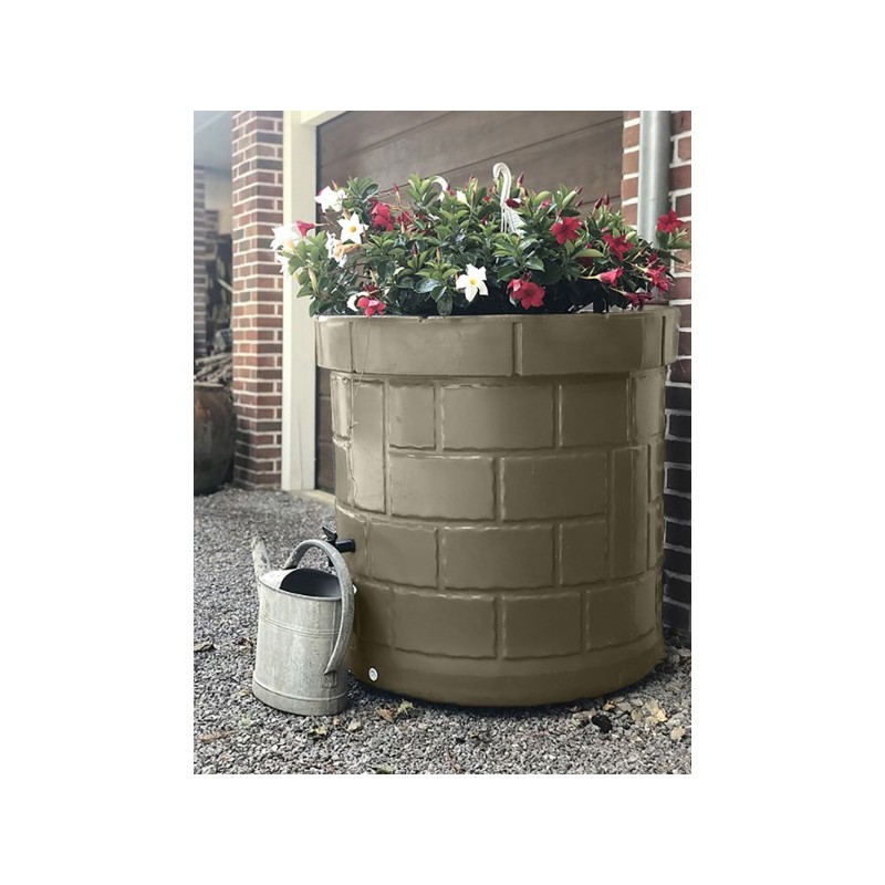 Récupérateur d'eau décoratif - Collecteur eau de pluie en polyéthylène