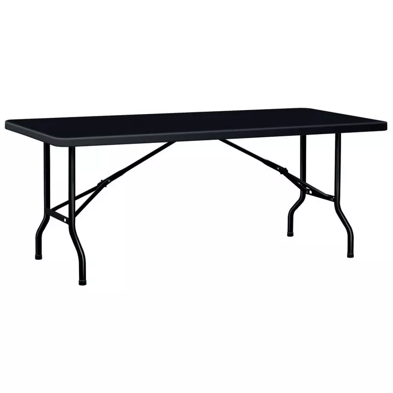 Table pliante polypro noire - Table noir rectangulaire